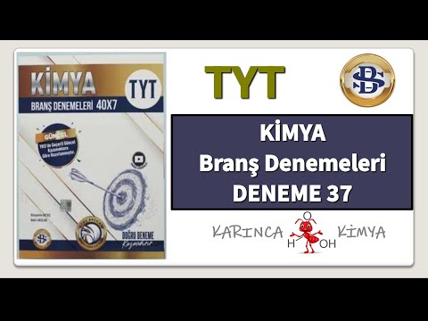 Bilgi Sarmal Yayınları TYT Kimya Denemeleri Deneme 37