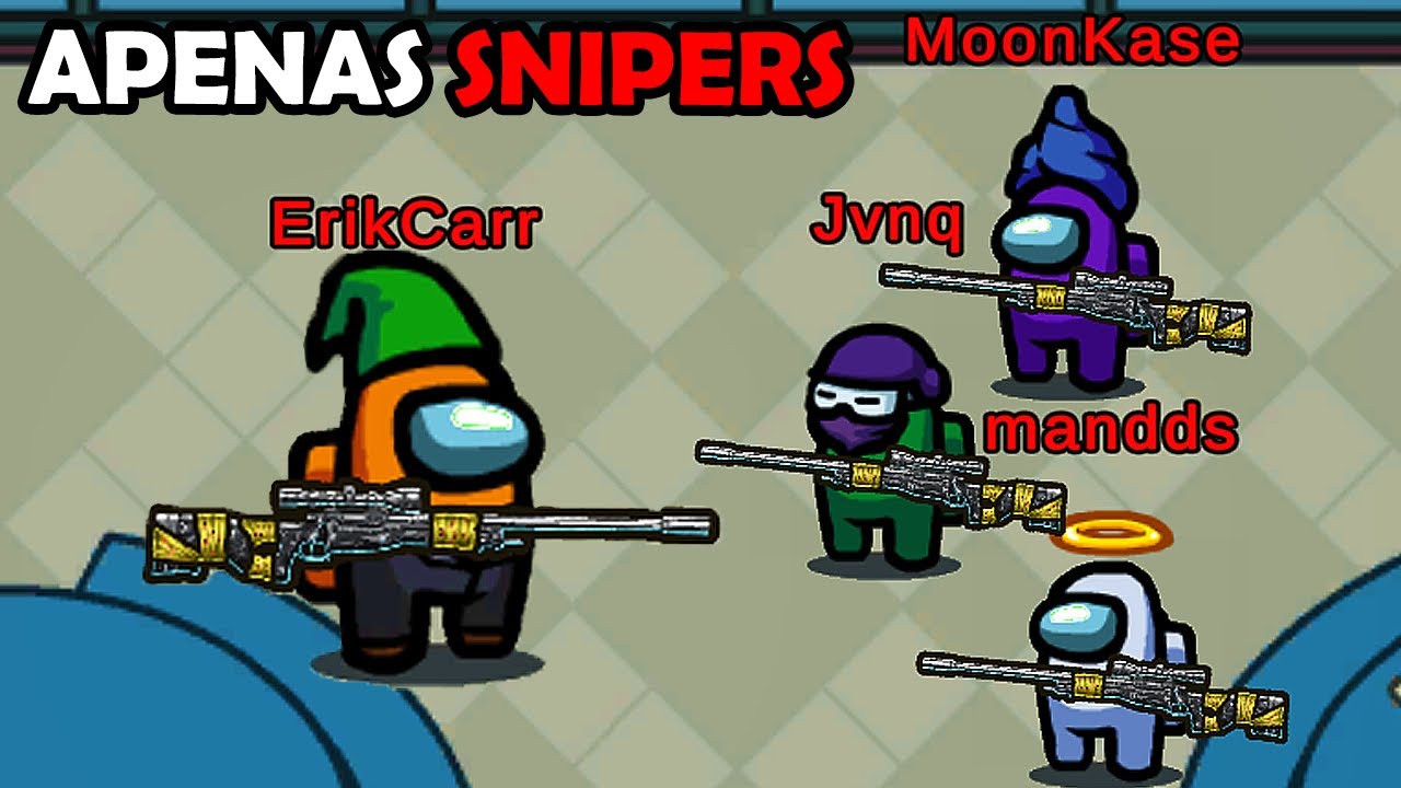 Criei uma GUERRA DE SNIPERS no Among Us - YouTube
