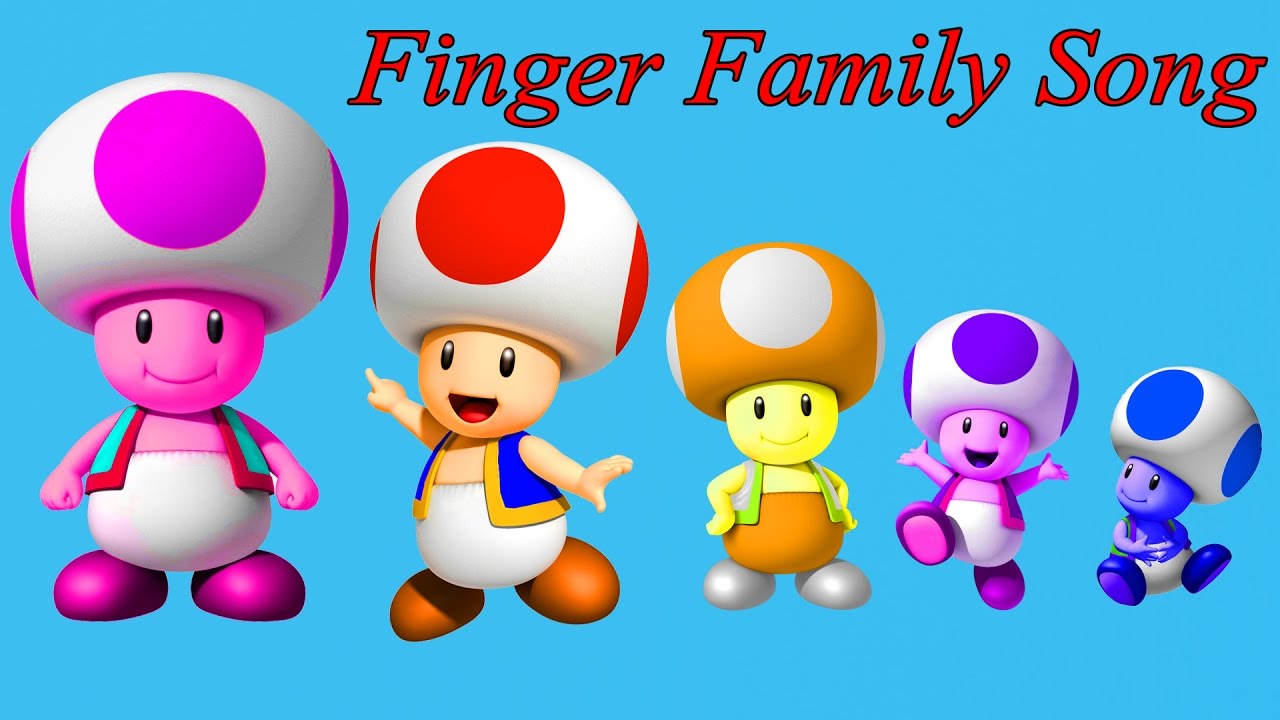 Super Toad Finger Family Learning Nursery Rhymes || SRK Nursery Rhymes ...