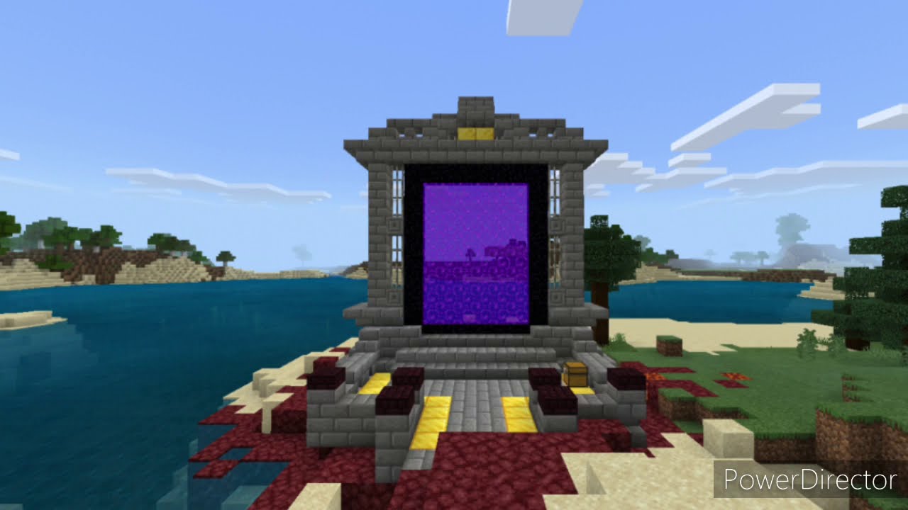 Restoring a broken nether portal on Minecraft - YouTube