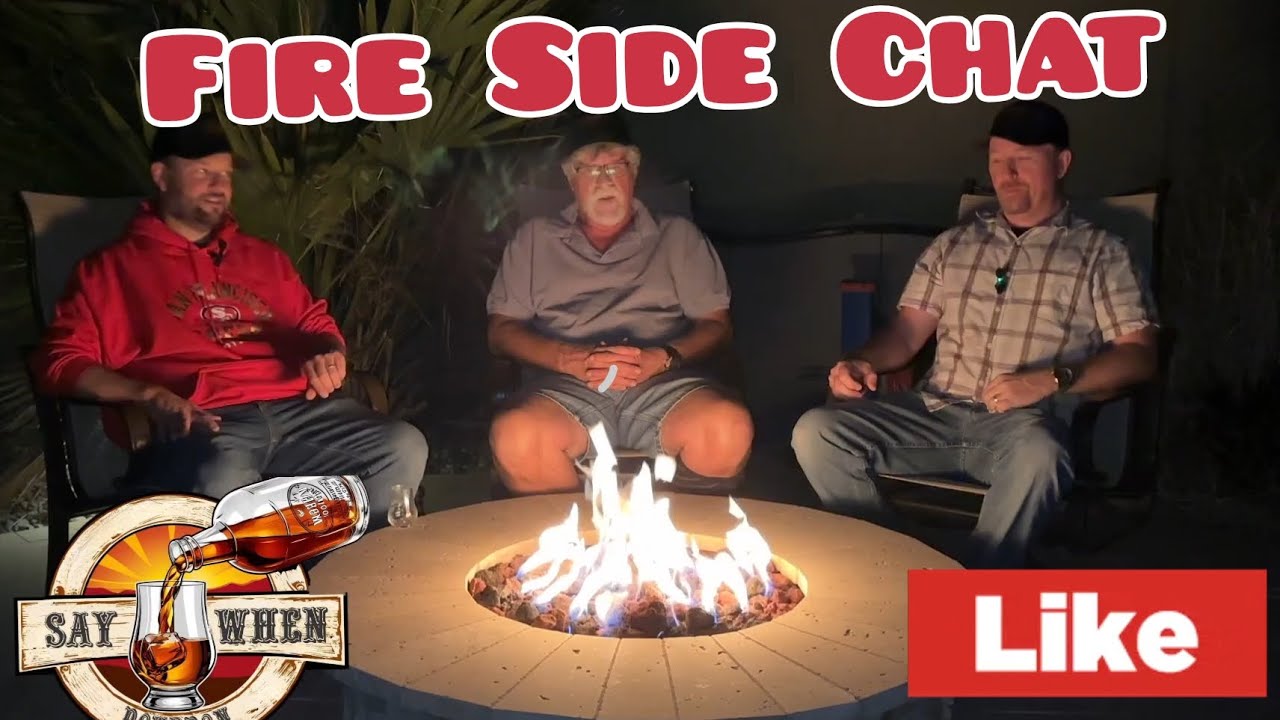 Fire Side Chat! Enjoying a drink by the fire, talking about upcoming ...