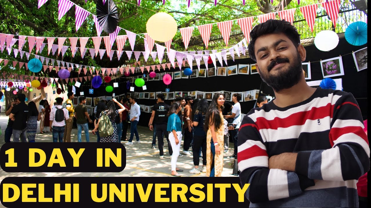 TOUR of Delhi university | spending 1 day in DU ( morning to evening ...