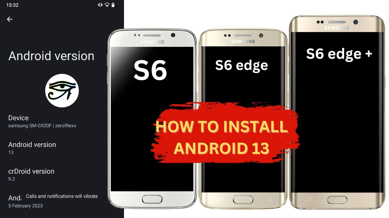 Samsung Galaxy S6 Install Android 13 CrDroid Rom Full Installation ...
