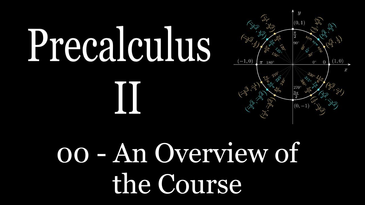 Precalculus II - 00 - An Overview of the Course - YouTube