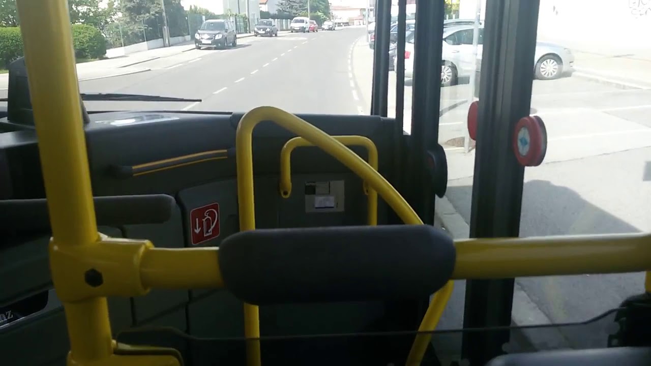 Autobus Linie 27A im 22. Bezirk in Wien - YouTube