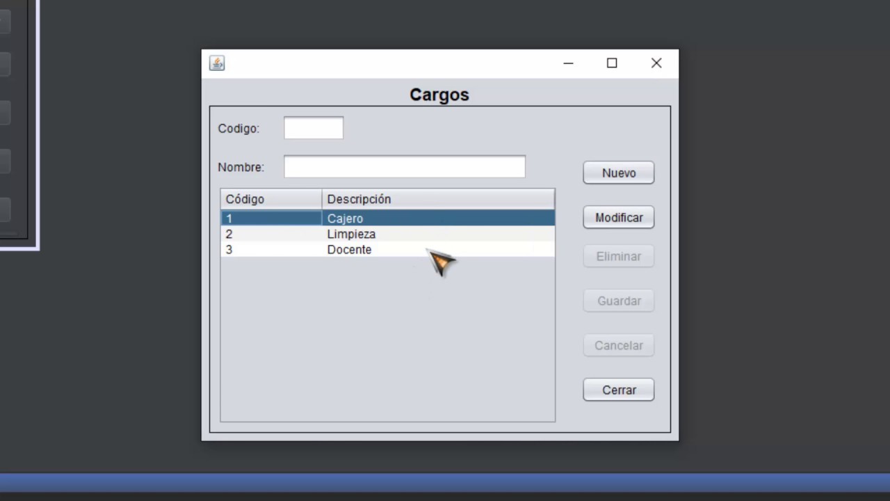 CURSO JAVA CAP 11 | VALIDAR TABLA (NO EDITABLE) - YouTube
