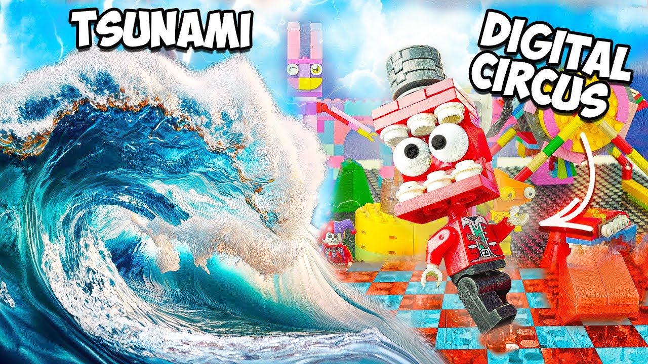 LEGO DIGITAL CIRCUS VS. TSUNAMI - Wave Machine Experiment - YouTube
