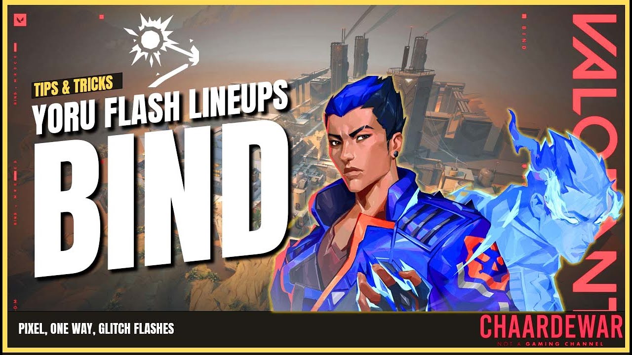 YORU One Way Flash lineups on BIND | 13 INSANE Yoru Flashes | YORU ...