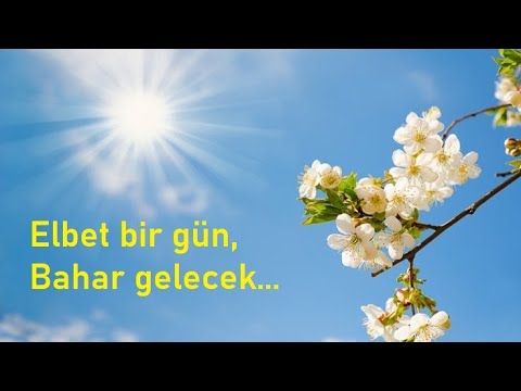 #Bahar gelir bazen satırlarda, hüzün yüklü dizelerde
