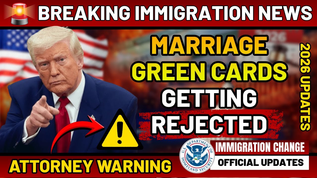 🚨 BREAKING News: Marriage Green Card Applications Being REJECTED ...