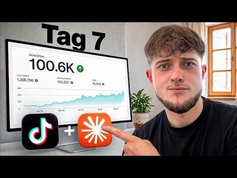 Ich habe 7 Tage versucht, mit KI Videos auf TikTok Geld zu verdienen (ROHE ERGEBNISSE)