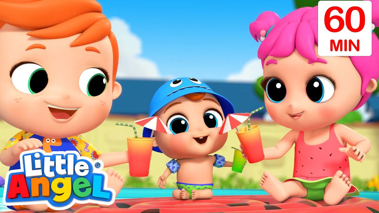 Get Ready To Go Swimming | Little Angel - Sports & Games Cartoons for ...
