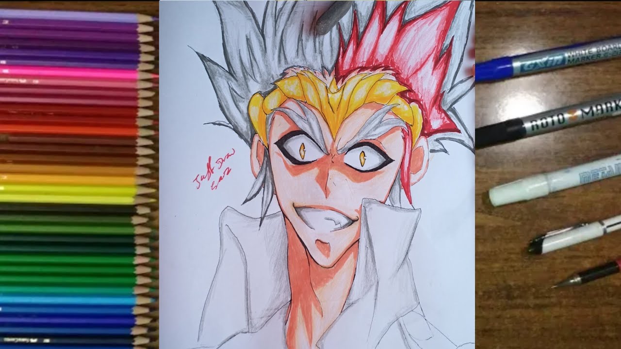 Drawing Ryuga (Beyblade) Anime Drawing - YouTube