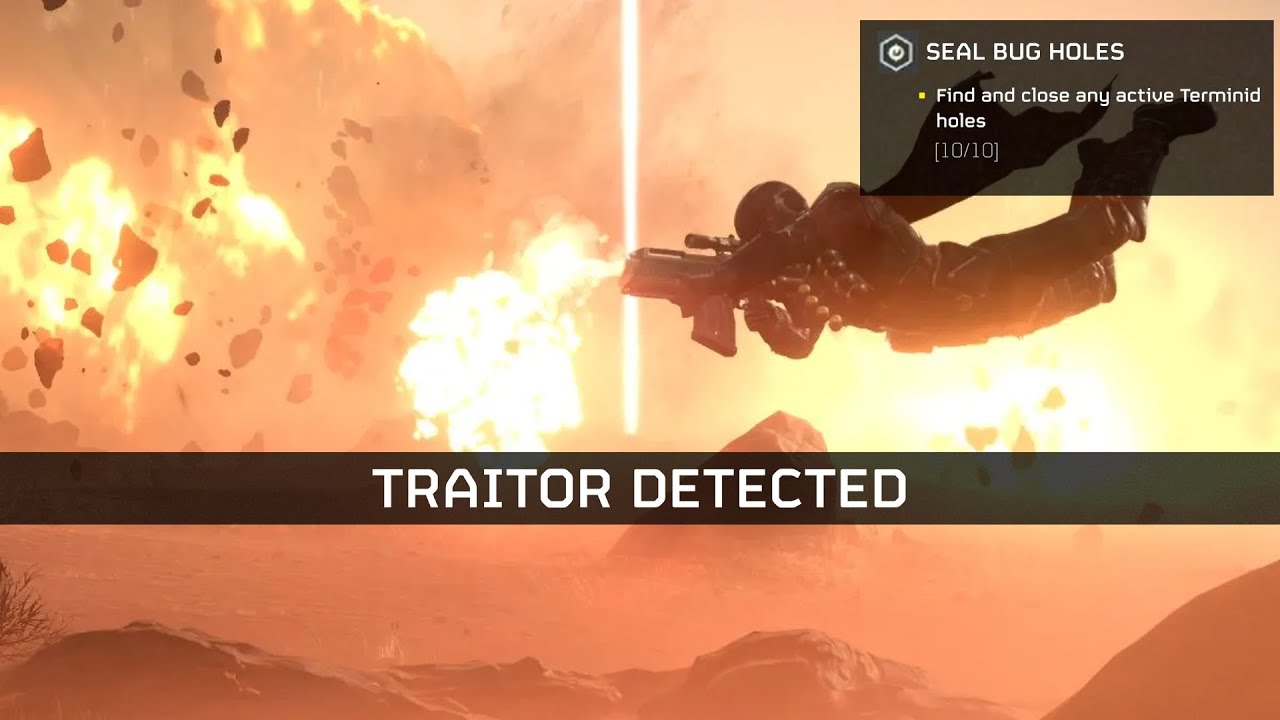 Completing Helldive Mission as a Traitor in Helldivers 2 - YouTube