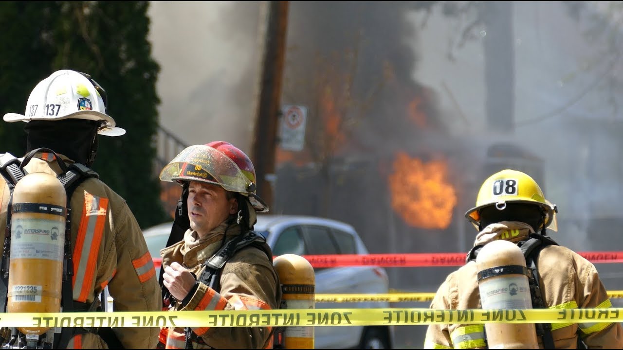 EXPLOSION D'UNE CONDUITE DE GAZ / GAS PIPE EXPLOSION / RUE TAILLON ...