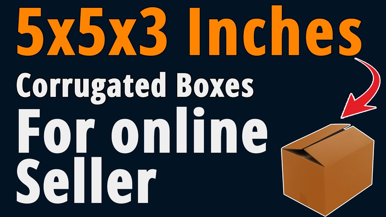 5x5x3 Corrugated Box, Buy Corrugated Boxes Online In Delhi - YouTube