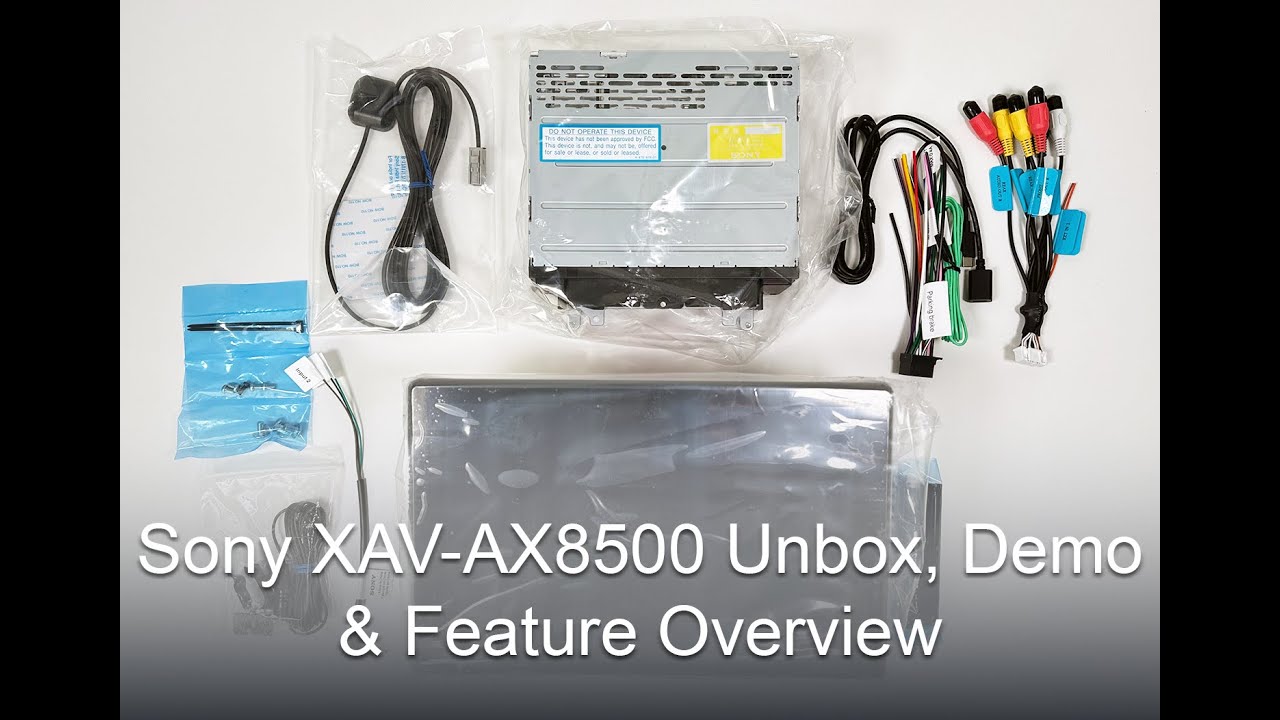Sony XAV-AX8500 Unbox, Live Demo & Feature Overview - YouTube