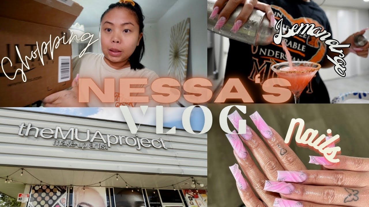 NESSA’S VLOG: MUA STORE, LEMON DROP TUTORIAL, NAILS + MORE - YouTube