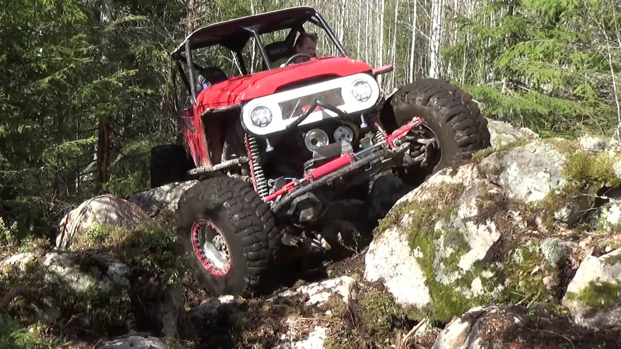 fj40 buggy hits new rock trail 2019 - YouTube