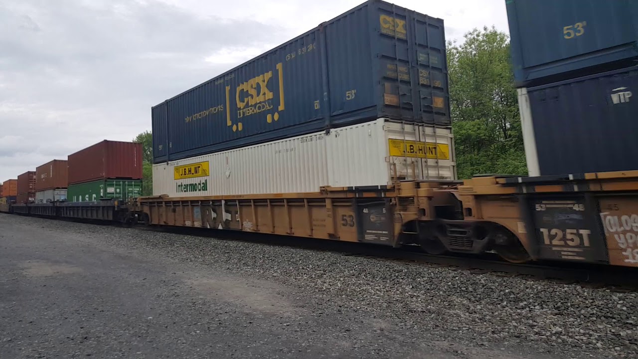 CSX Stack Train Weedsport, NY 5/30/19 vid 3 of 6 - YouTube