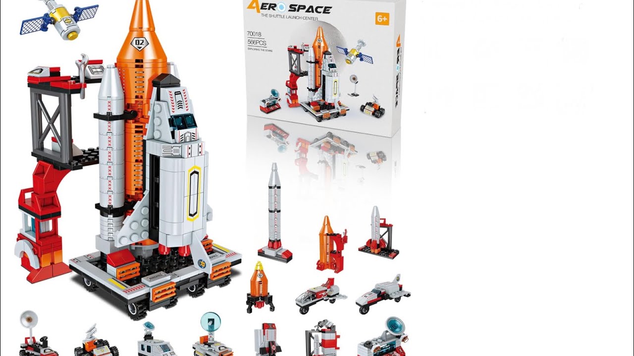 Abbabby 566PCS Aero Space Shuttle Launch Center Building Blocks Set ...