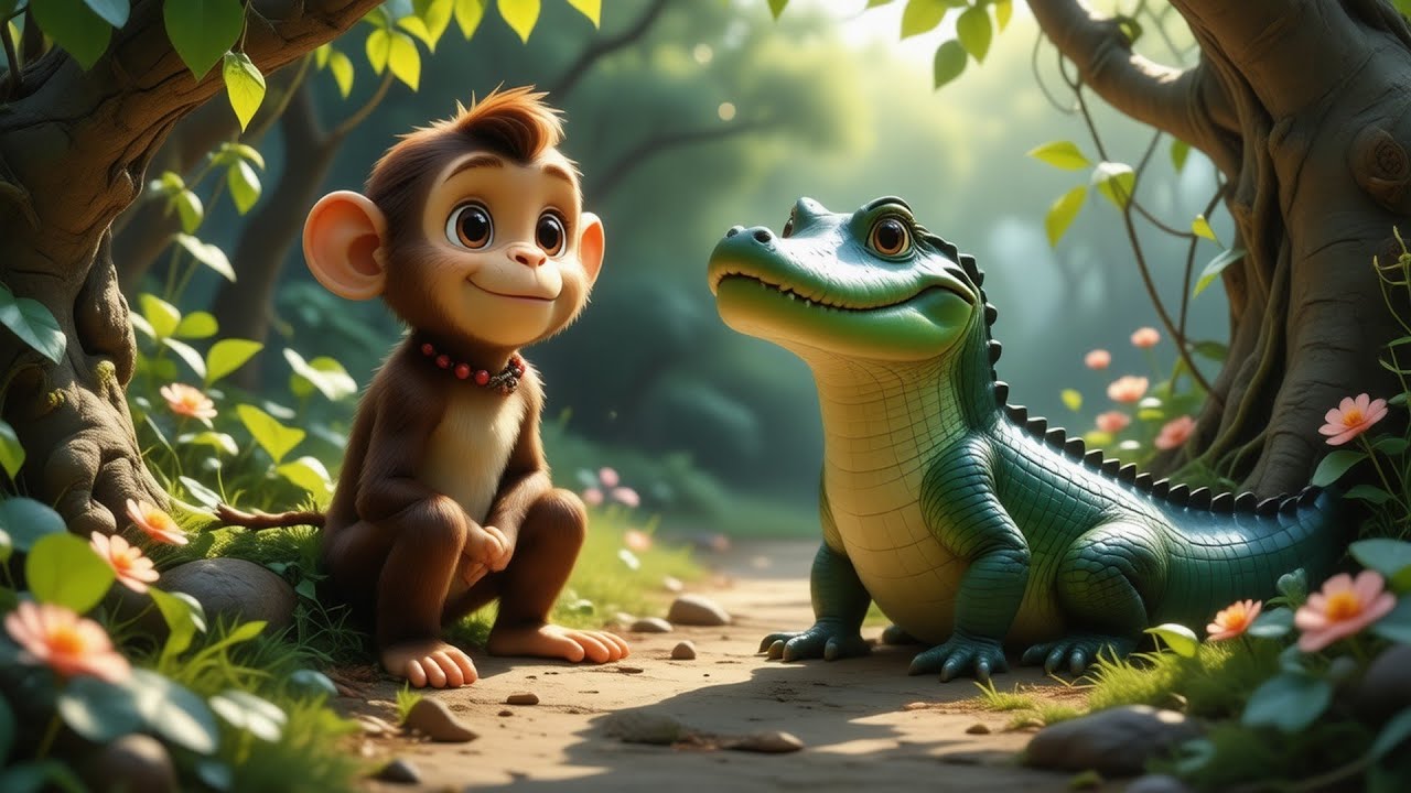 The Clever Monkey and the Crocodile - YouTube