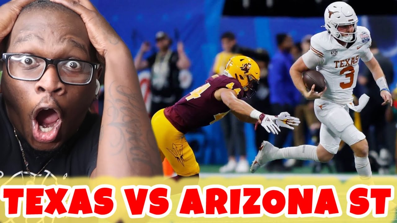 TEXAS VS ARIZONA ST FIRST HALF..(REACTION) - YouTube
