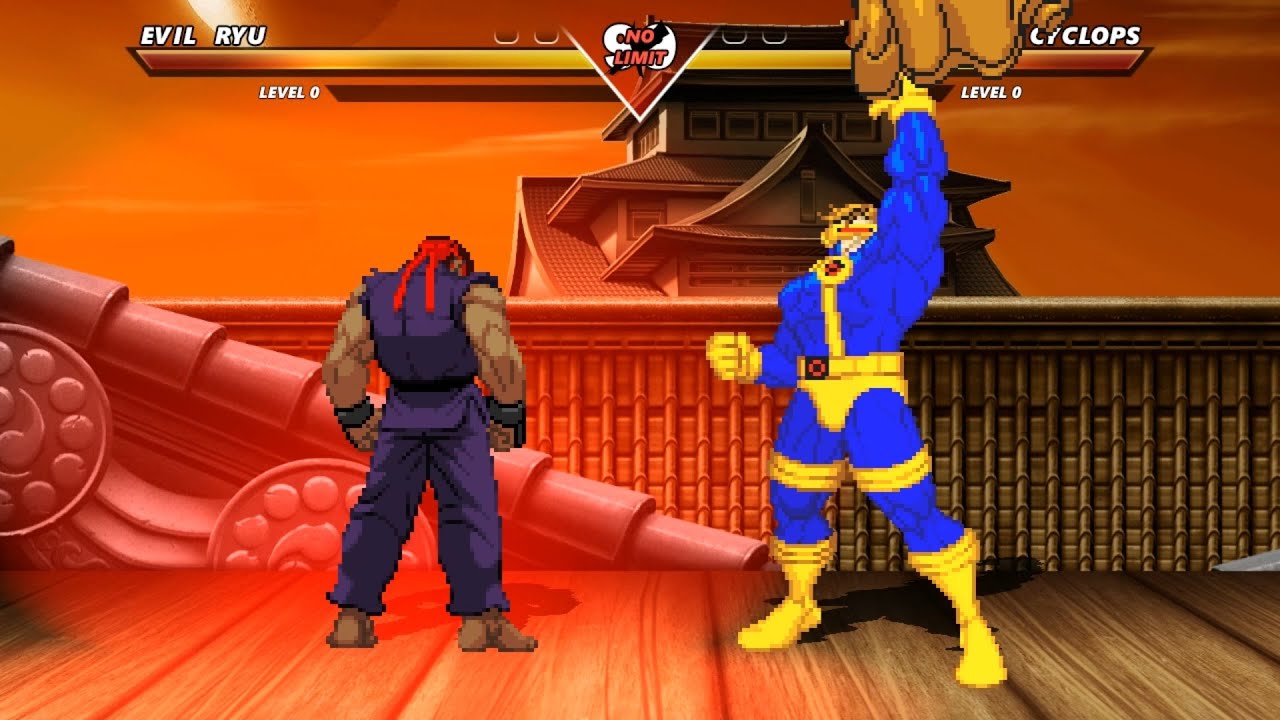 EVIL RYU vs CYCLOPS - High Level Insane Fight! - YouTube