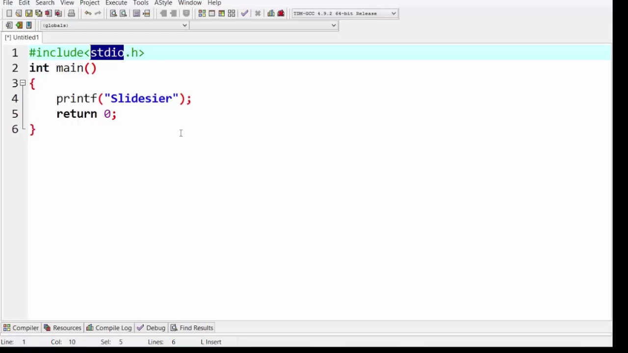 Part 2 1 How To Write First Program In C Youtube