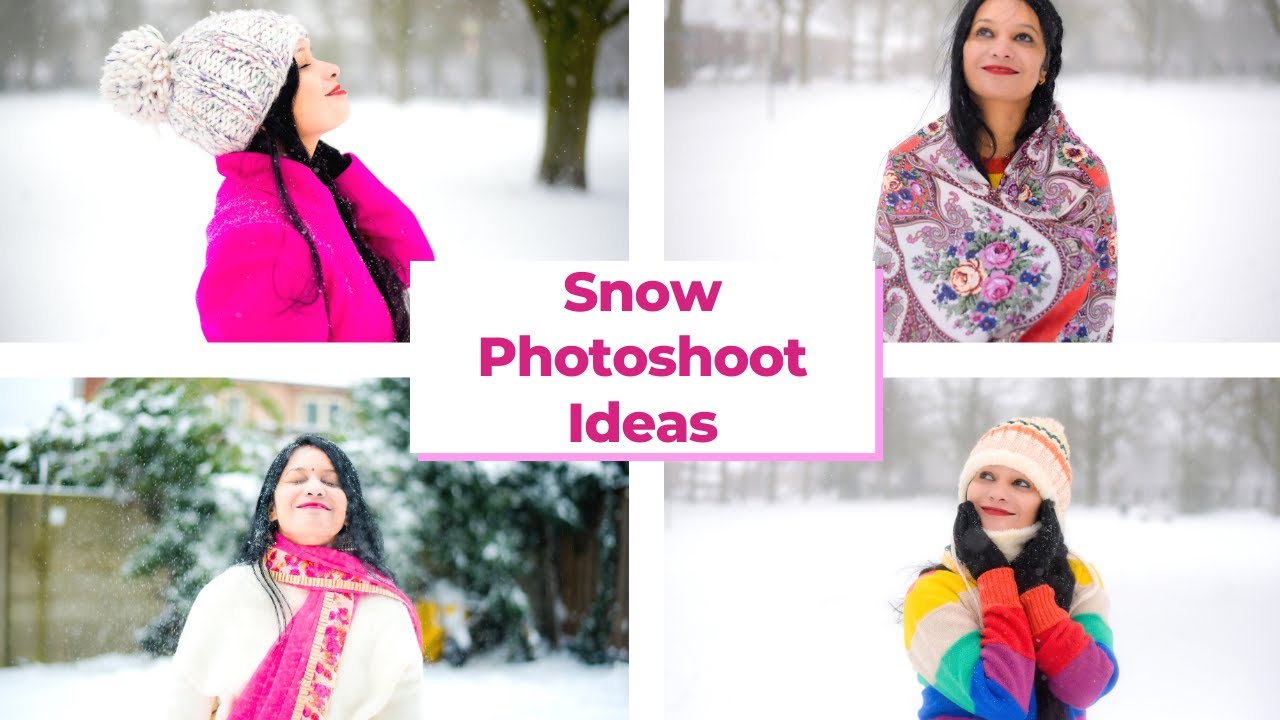 Snow Photography Ideas | Snowfall Photoshoot Ideas | Snow Photo Poses ...
