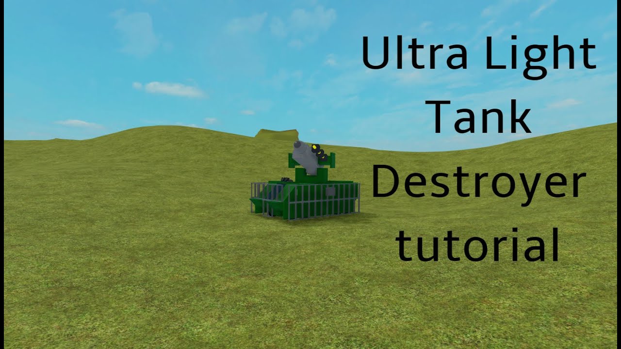 (Plane Crazy) Ultra Light Tank Destroyer Tutorial - YouTube
