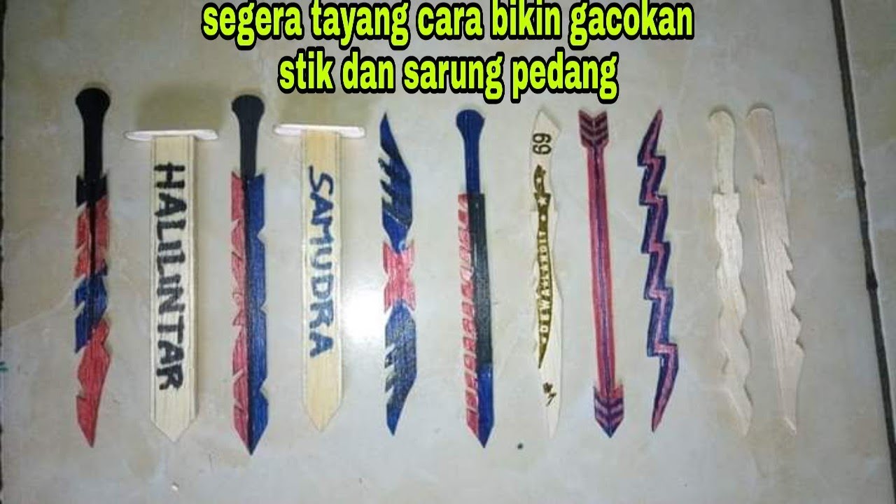 Segera tayang bikin stik gacokan dan sarung pedang - YouTube