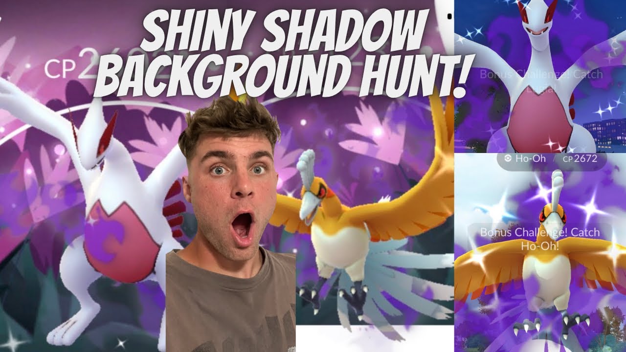 Background Shiny Shadow Lugia and Ho Oh HUNT! WILD AREA RAIDS In ...