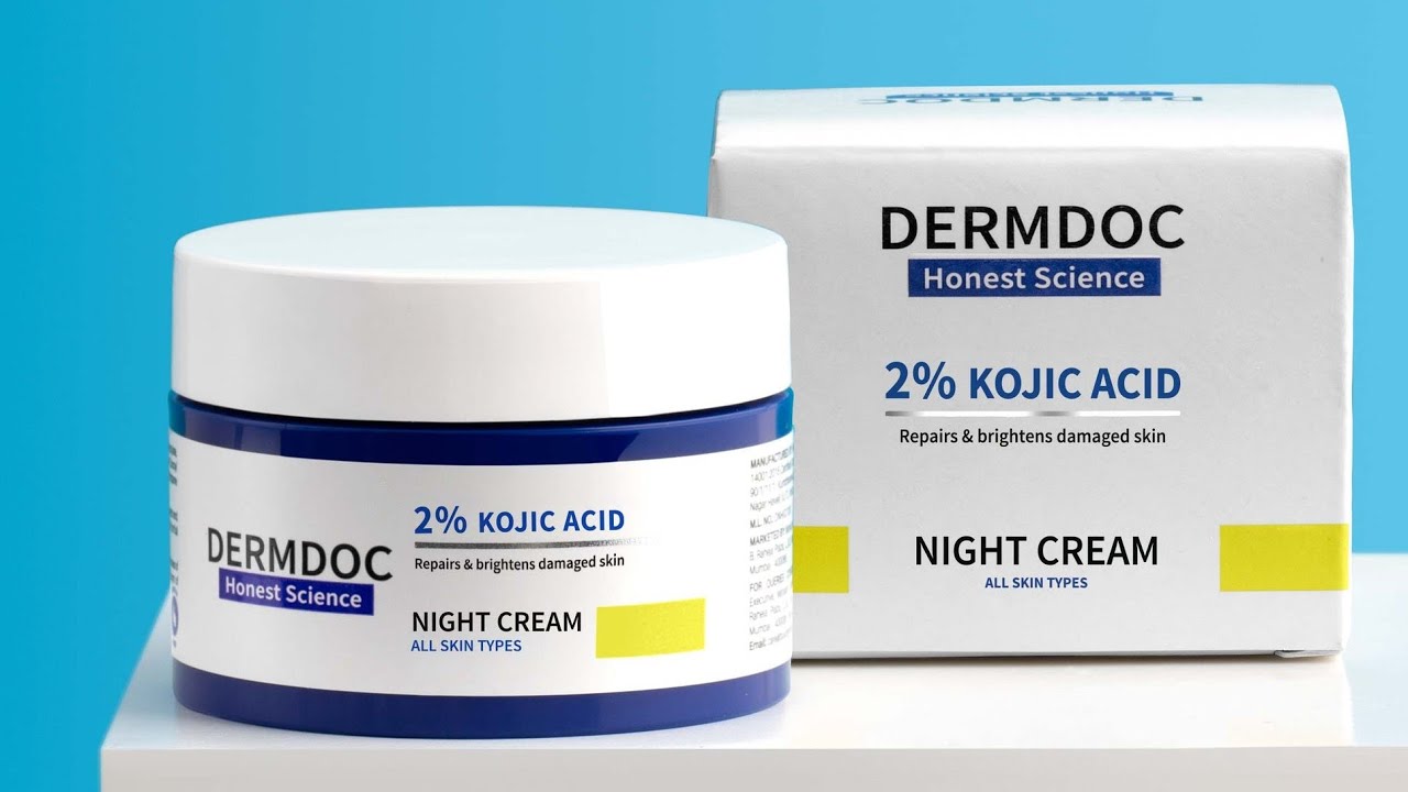 Best night cream for damaged skin||2%kojic acid night cream by Dermdoc ...