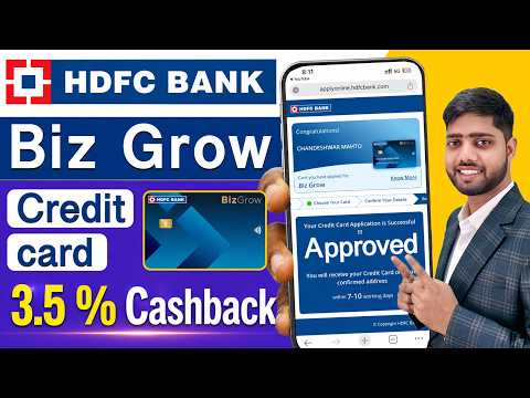 Hdfc biz grow credit card || Features, Benefits & Detailed Review | 3% Cashback || HDFC credit card