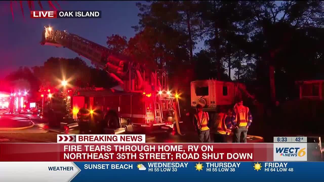 No injuries reported following Oak Island fire that destroyed home ...