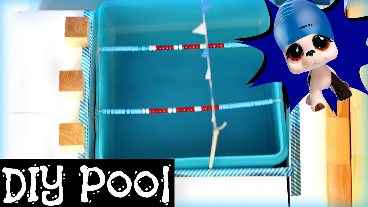 How To: Make An LPS SWIMMING POOL (+ Swim Caps!) | DIY - YouTube