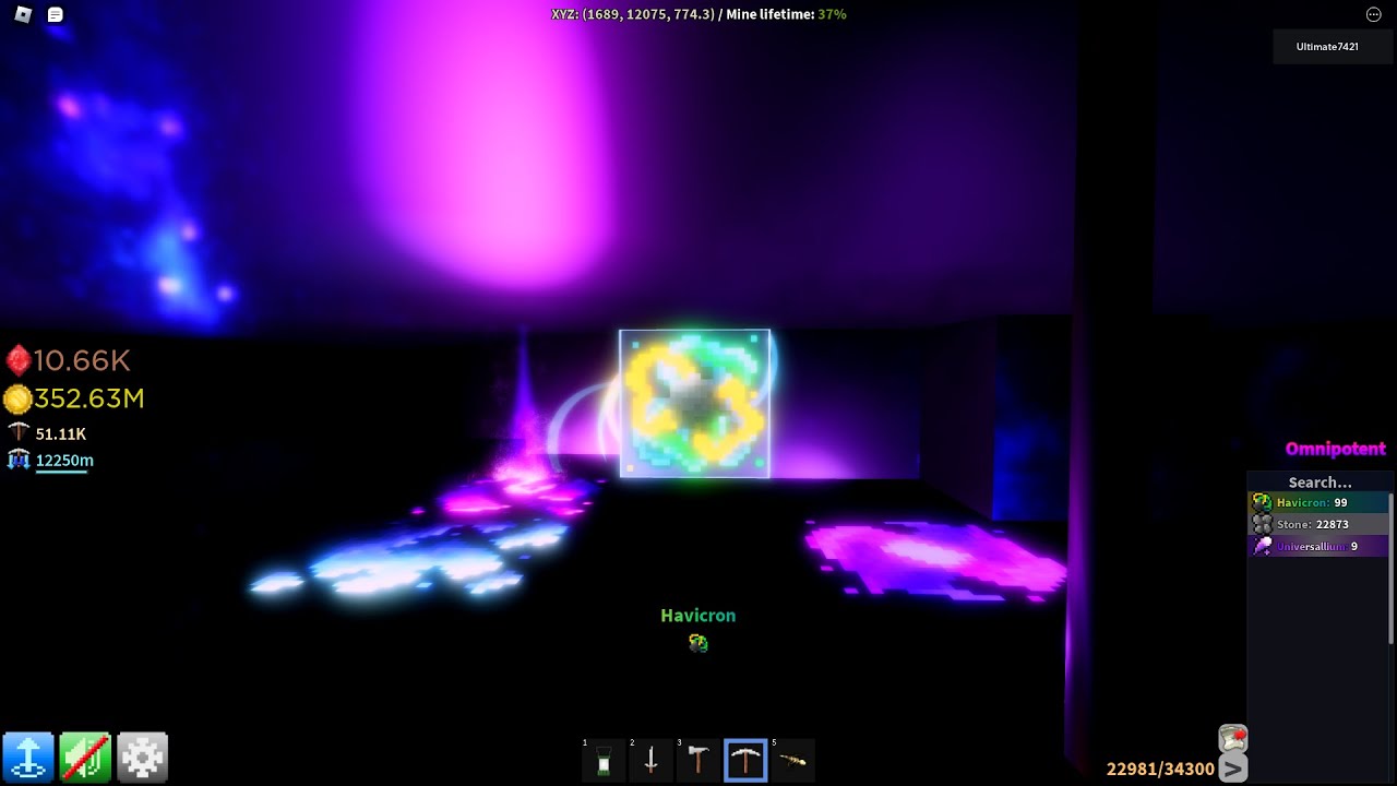 [The Celestial Caverns] Get the Unobtainium and Havicron emblem - YouTube