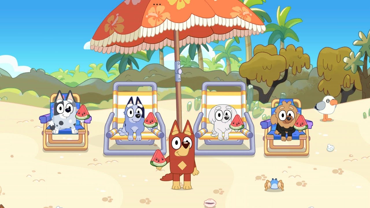 Bluey: Watermelon 🍉 Party On Beach ⛱️ 14 - YouTube