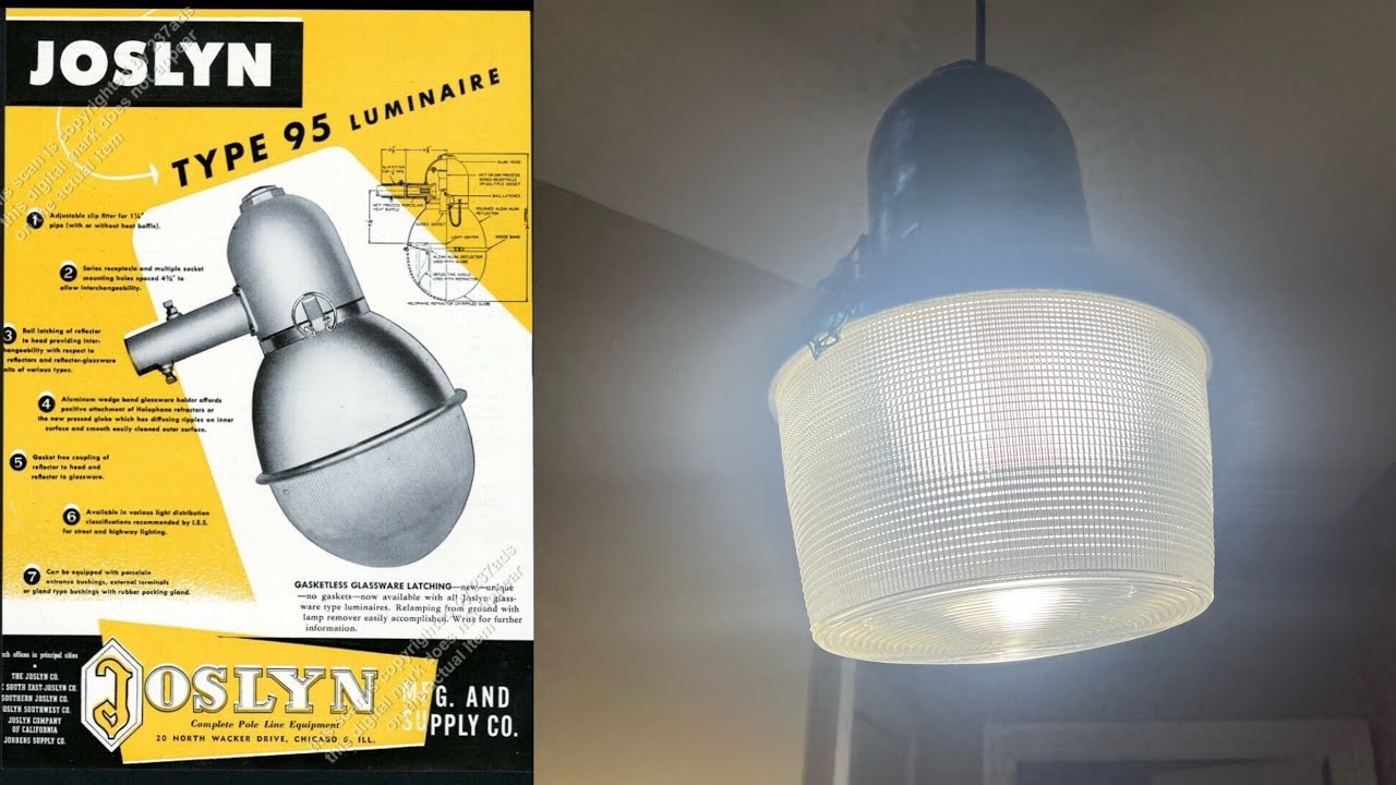 Joslyn Type 95 “Luminaire” Street Light - YouTube
