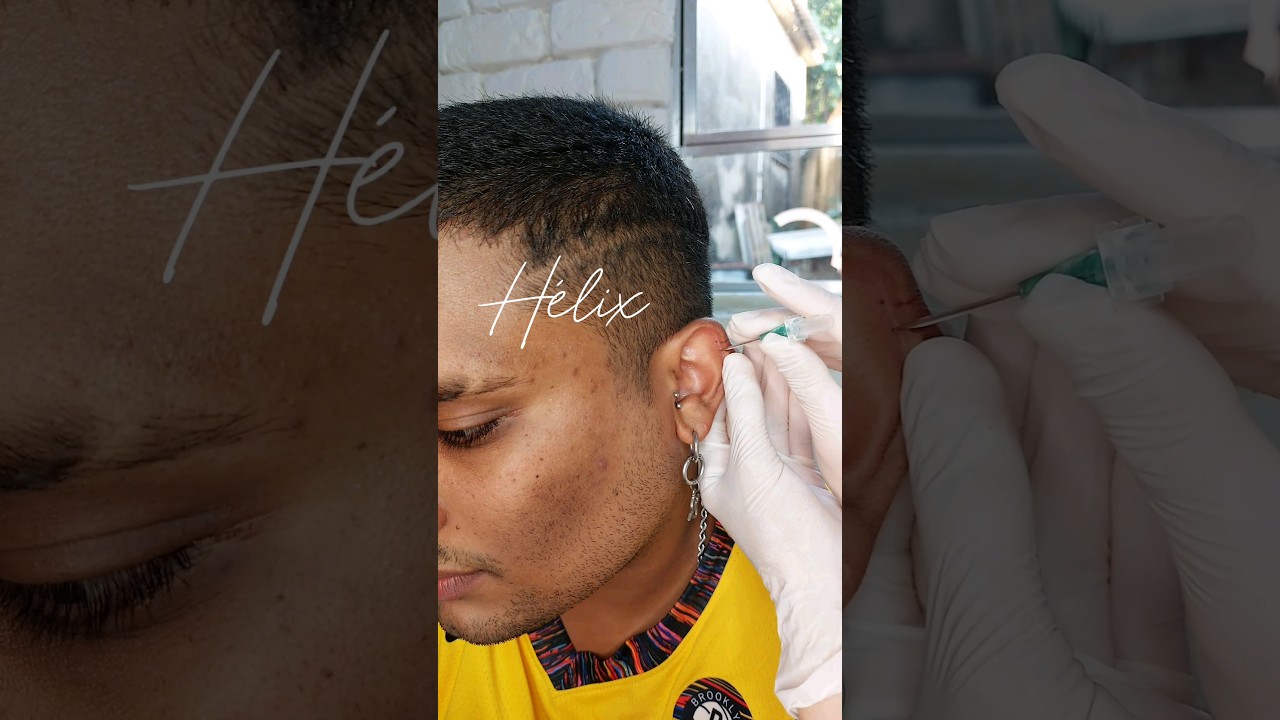 🧚🏻‍♀️ PERFURAÇÃO HÉLIX #bodypiercer #piercing #bodypiercing #helix ...