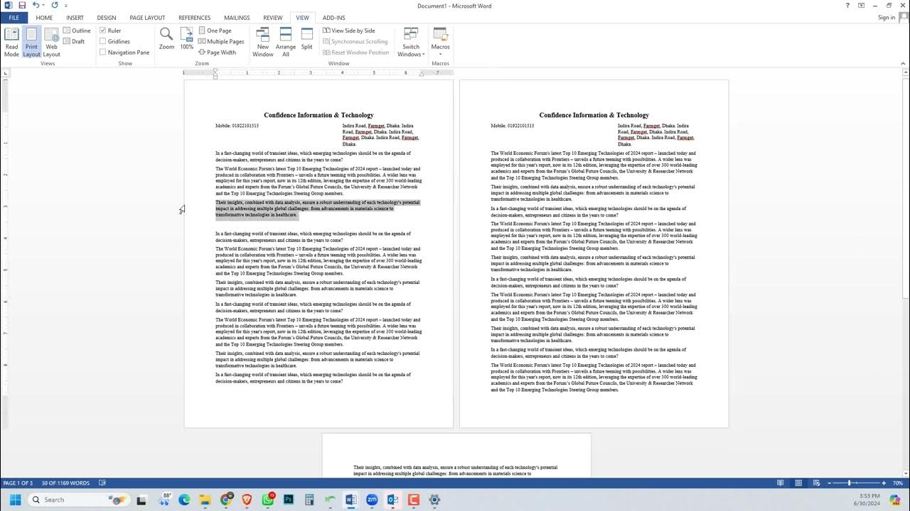 Microsoft Word Part-3 - YouTube