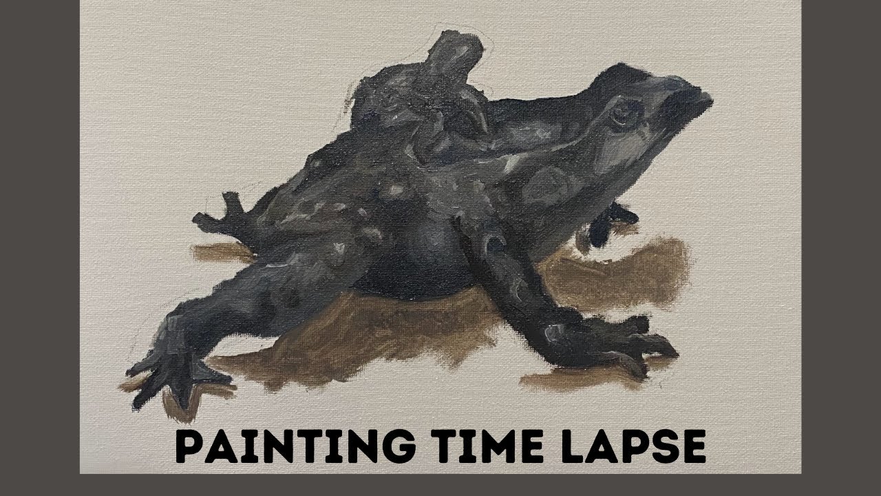 Oil Painting Time-Lapse - Frog - YouTube