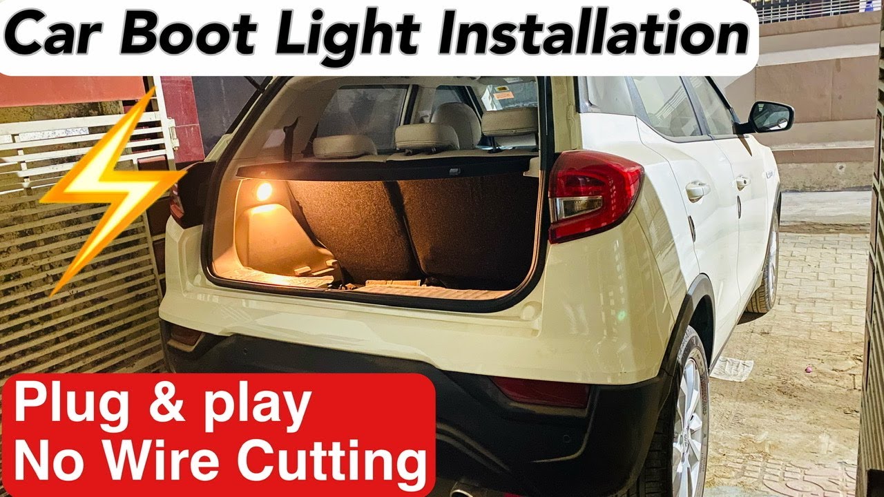 Car boot light installation at home | Xuv300 boot Light installat at ...