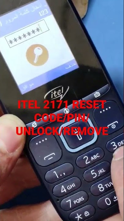ITEL 2171 RESET CODE PIN - YouTube