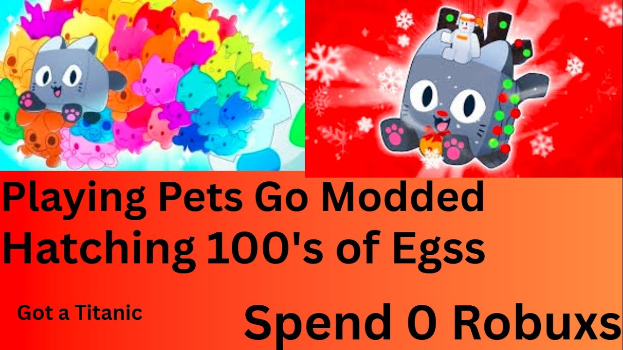 Playing Pets Go Modded On Roblox - YouTube