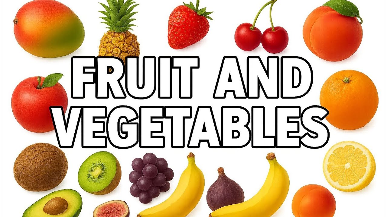 Fruits and Vegetables in English - Vocabulary - YouTube