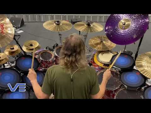Danny Carey premieres 7 Mandala V3 production model drum pads in his kit for Tool Pacific Rim Tour