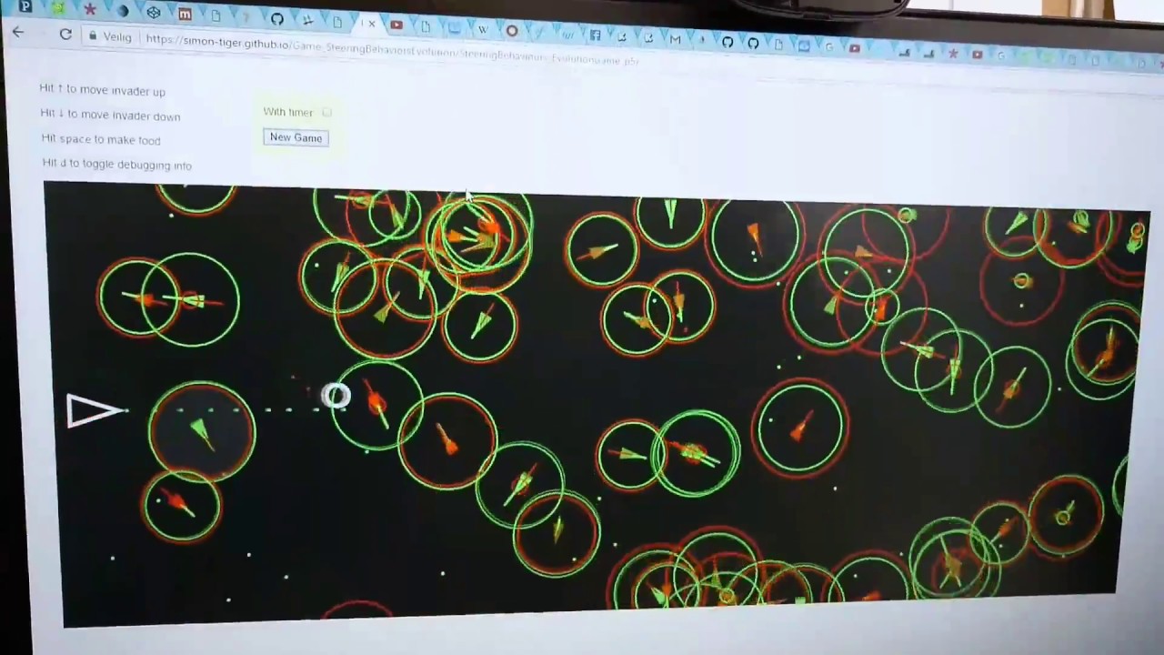 Simon corrected the last bug in his Evolutionary Steering Behaviors ...