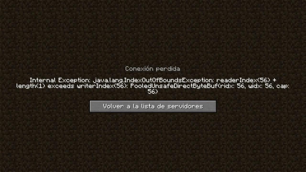 Minecraft Bug Internal Exception Java Langdexoutofboundsexception Youtube